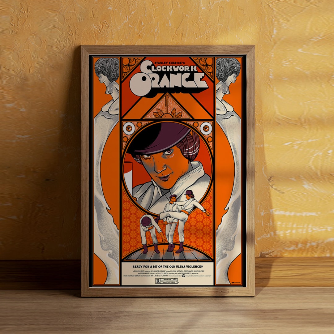 A Clockwork Orange Movie Poster, Minimalist Poster, Wall Art Decor ...