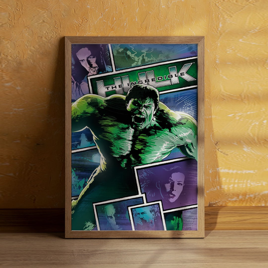 The Incredible Hulk Movie Poster, Minimalist Poster, Wall Art Decor ...