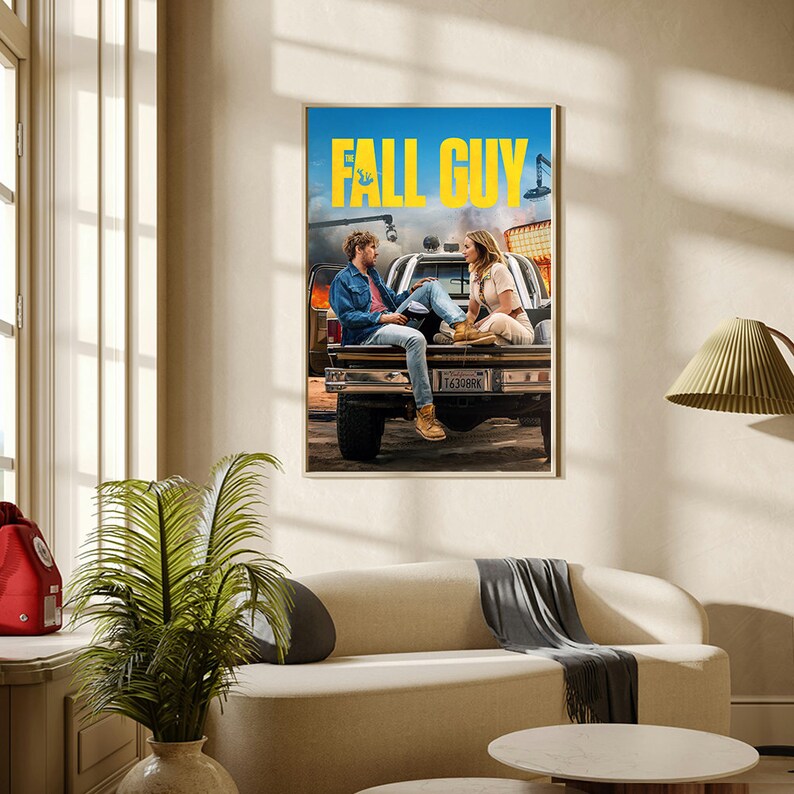 The Fall Guy Movie Poster, Movie Art Poster, Wall Decor, Poster for ...