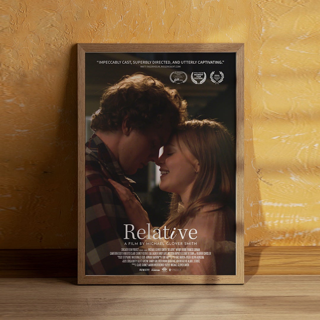 Relative Movie Poster, Minimalist Poster, Wall Art Decor, Film Poster ...