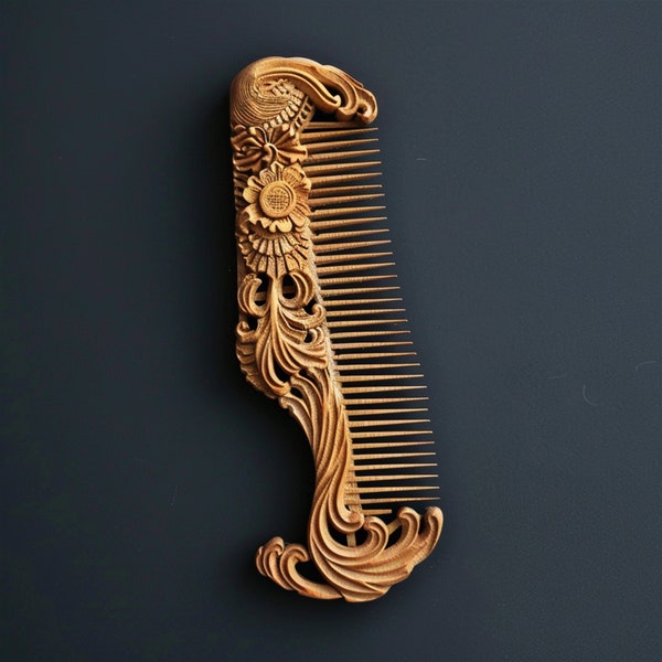 Wooden Comb - Etsy