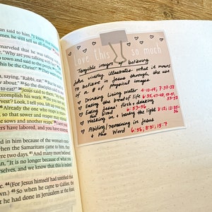 Bible Journal Sticker Post It Note Sticker for Note Taking Sticker ...
