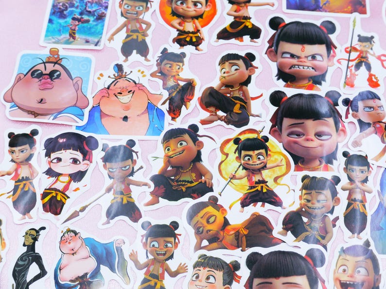 Nezha Stickers Pack, 60 Pieces a Pack / Movies Stickers Pack ...