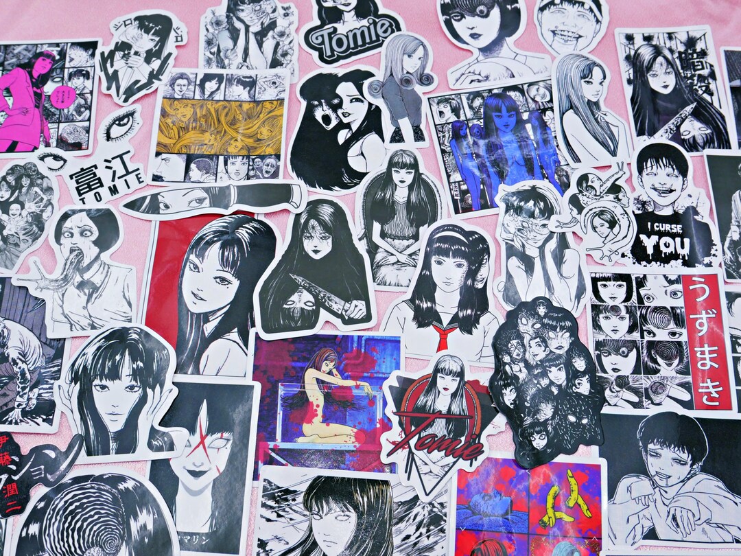 50 Pieces a Pack / Horror Film Stickers / Kawakami Tomie / Japanese ...