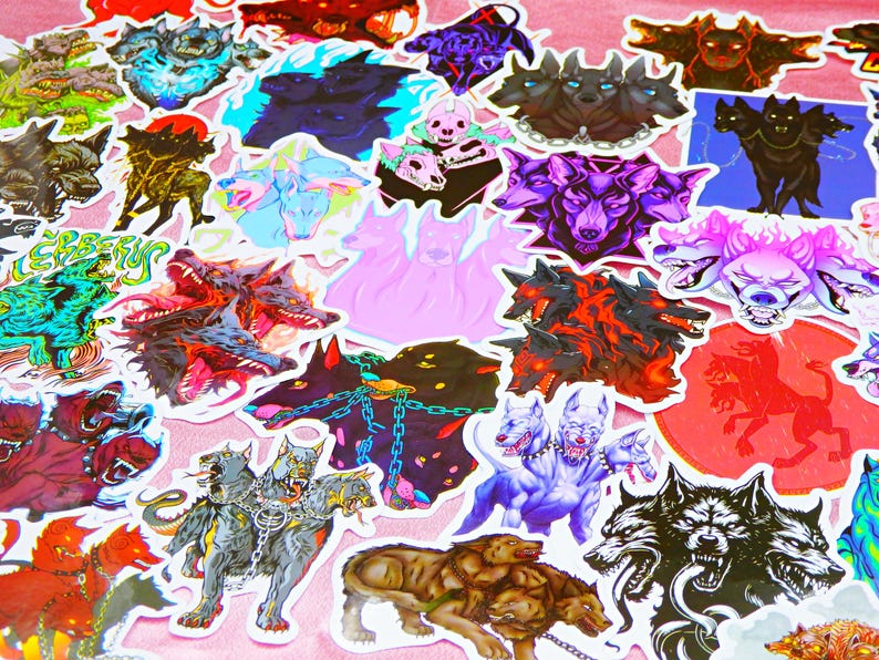 50 PCS A Pack / Cerberus Stickers / Greek Mythology / Decal - Etsy