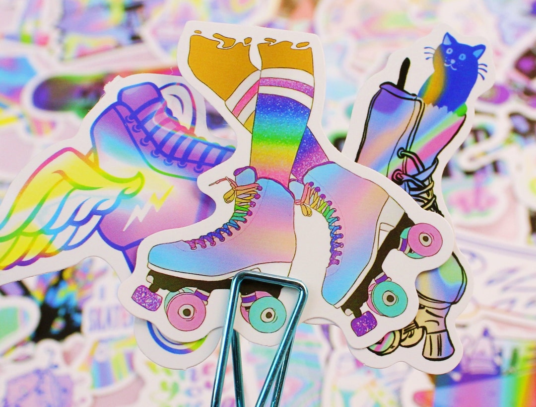 50 PCS A Pack / Colourful Stickers / Roller Skate / Skating / Decal - Etsy