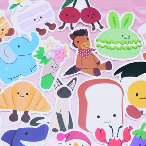 50 Pieces a Pack / Jellycat Stickers / Soft Toys Stickers / Super Cute ...