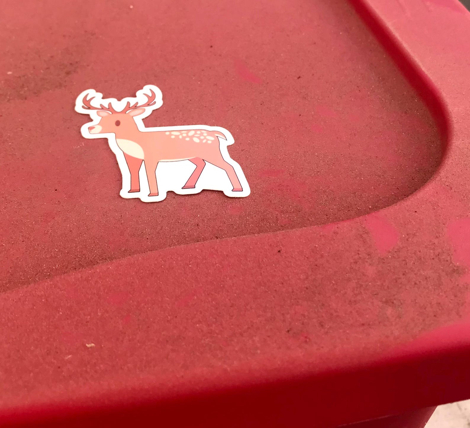 Reindeer Sticker, Winter Sticker, Christmas Sticker, Xmas Small Gifts ...