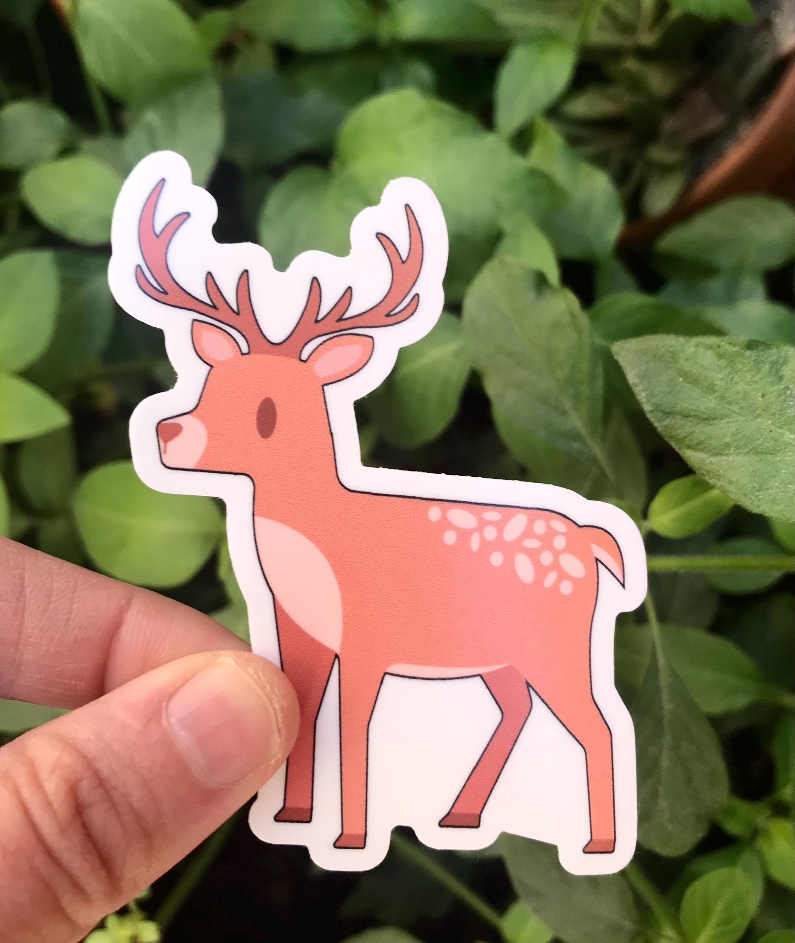 Reindeer Sticker, Winter Sticker, Christmas Sticker, Xmas Small Gifts ...