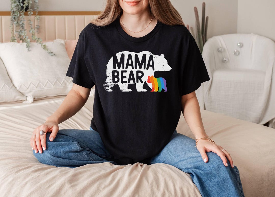 Mama Bear Love LGBTQ Shirt – Proud Mom Family Matching Tee, Gay Pride ...