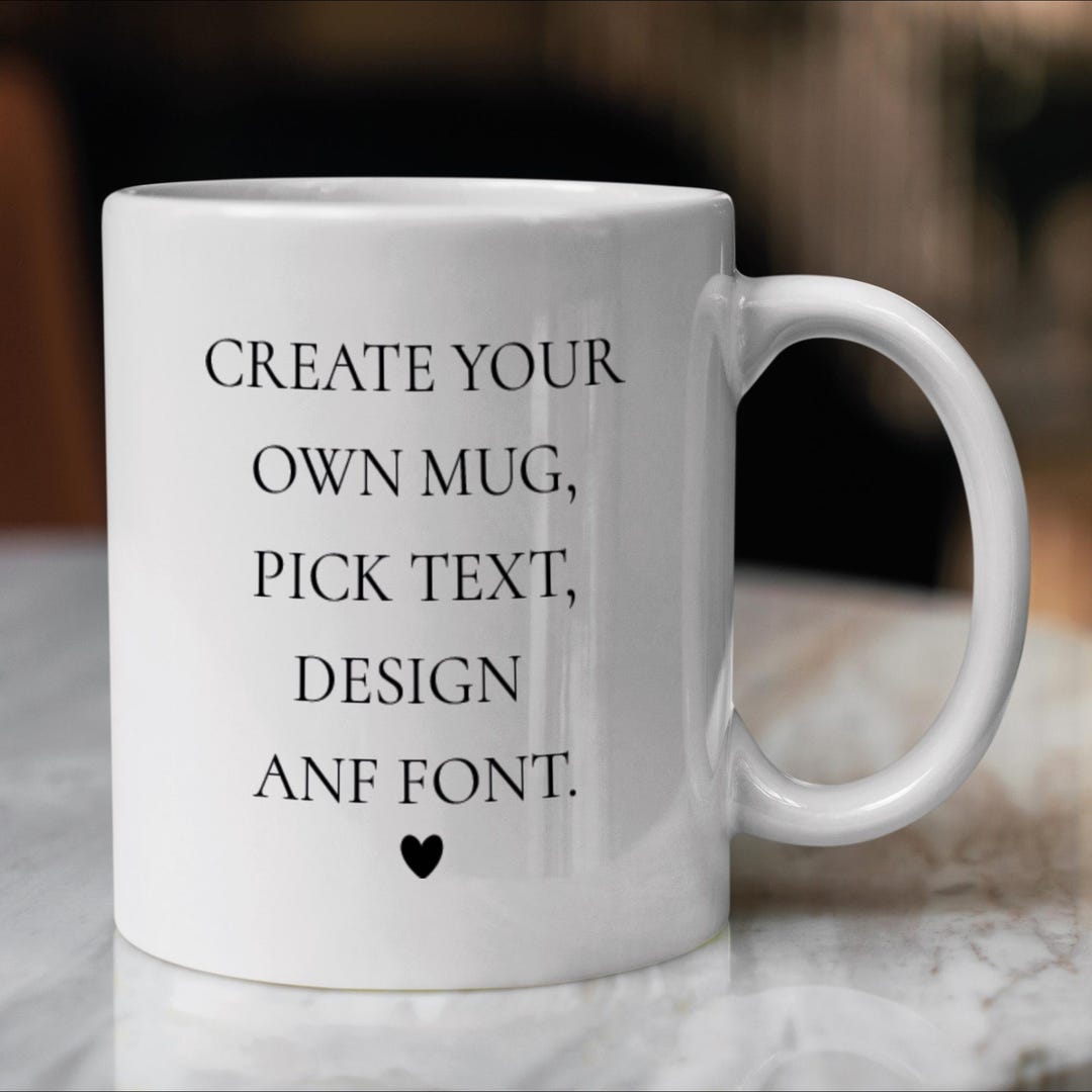 Create Your Own Mug, Custom Design Coffee Mug, Clip Art Coffee Mug ...