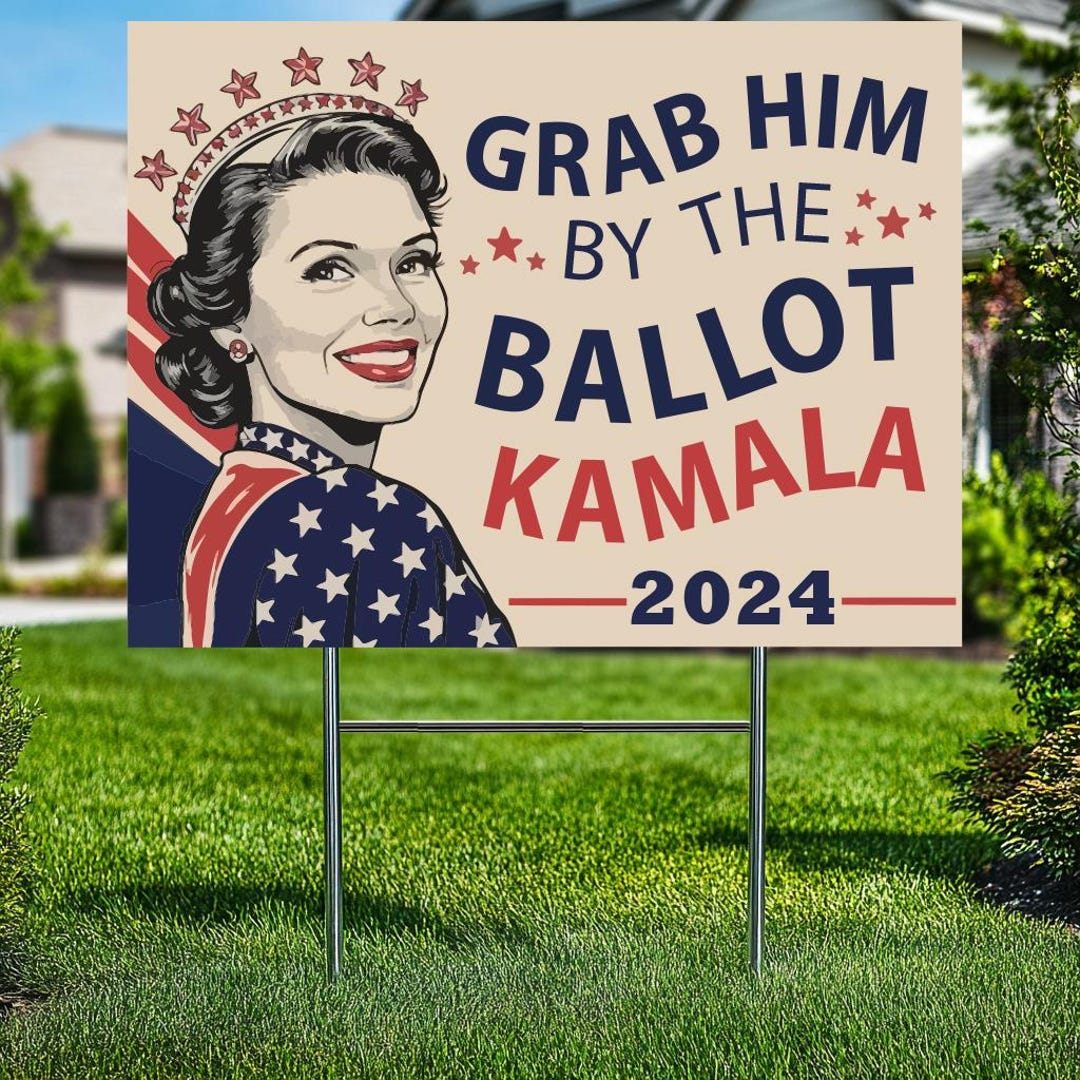 Kamala Harris Support Signs, 2024 Garden Signs, Two-sided Yard Signs ...