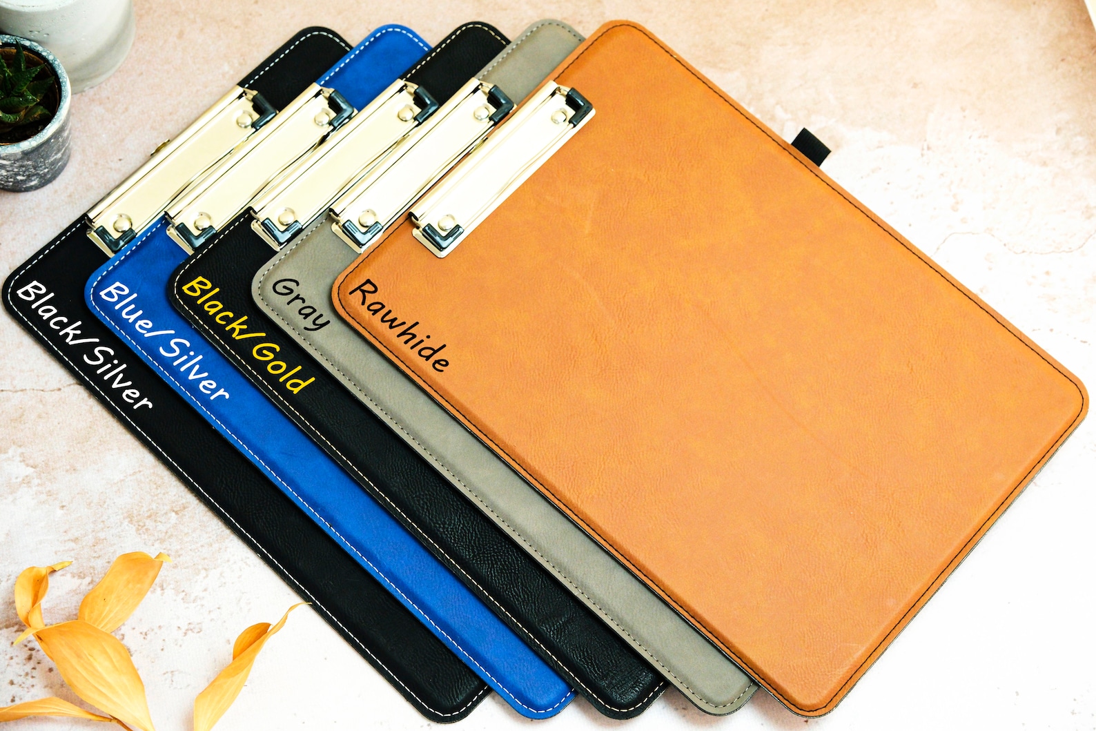 Personalized Name Engraved Clipboard, Leather Nurse Clipboard, Meeting ...