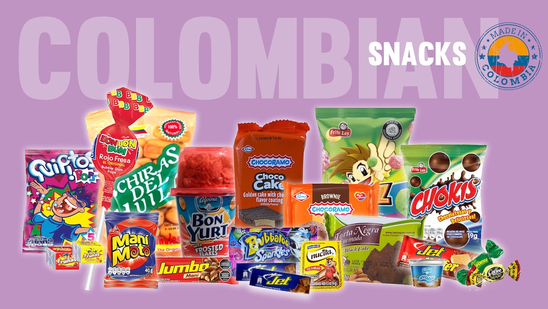 Colombia Candies Gift Box 40pcs, Colombian Day Gift, Colombia Snacks ...