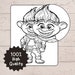 50 Pages High Quality Printable Trolls Characters Coloring Pages for ...
