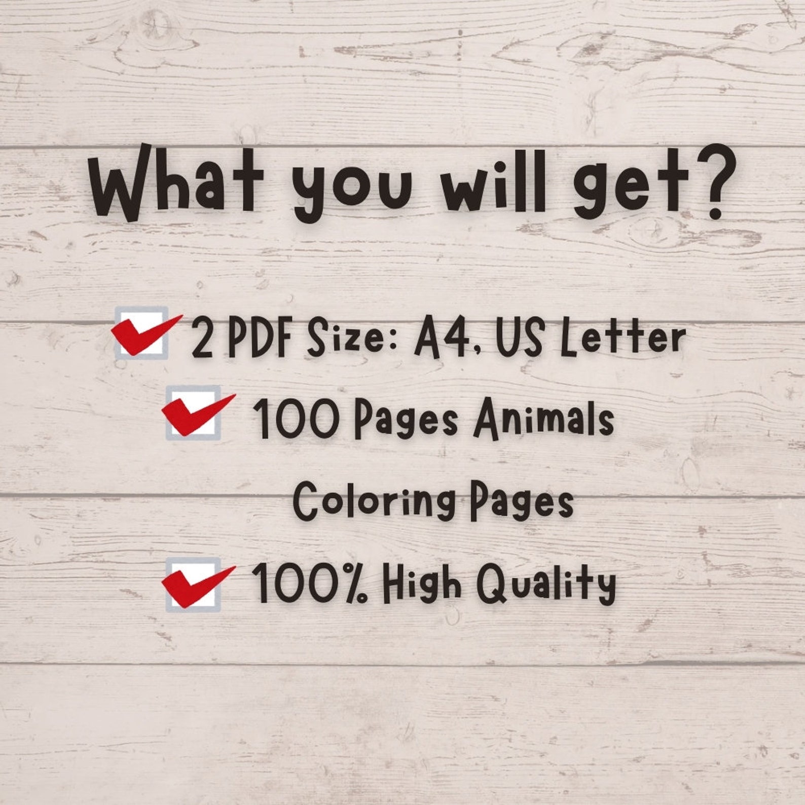 100 Animals Coloring Pages for Kids and Toddlers Animals Coloring Book ...