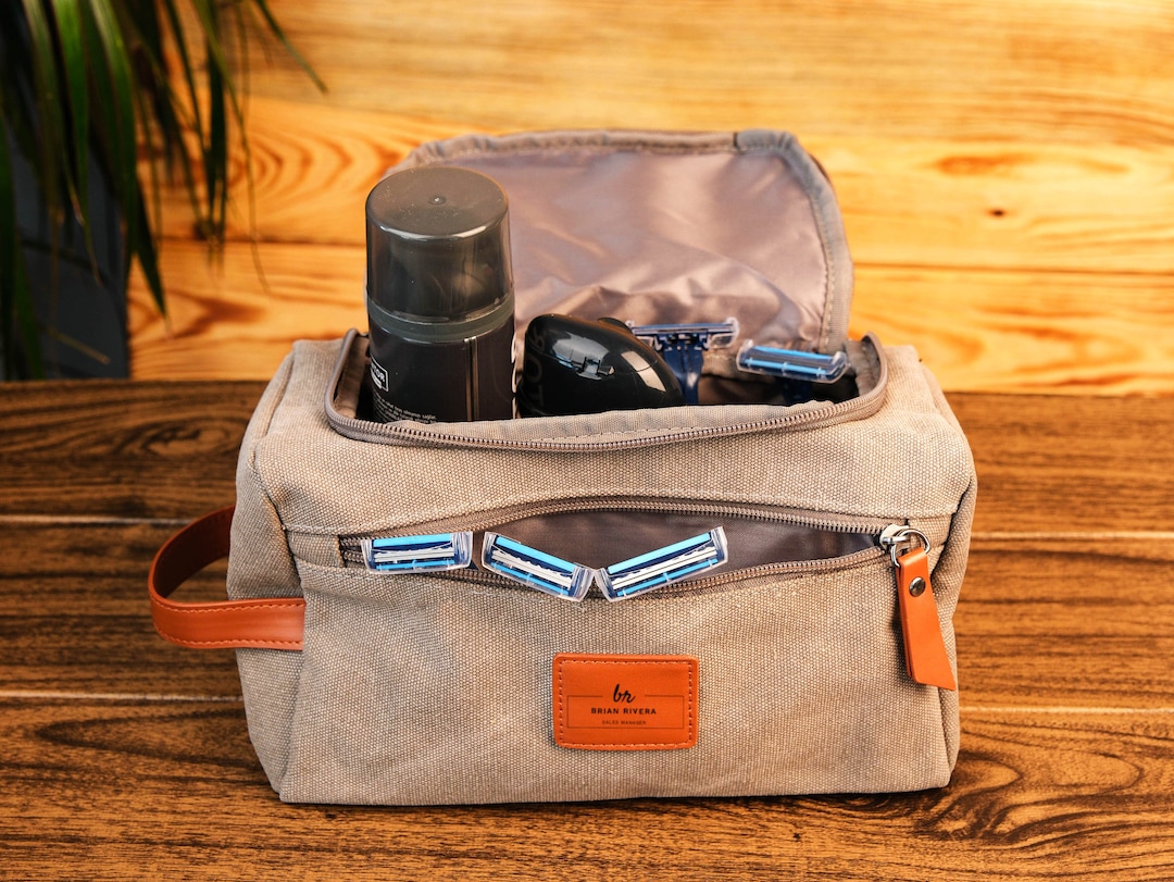 Personalized Shaving Kit for Him, Custom Dopp Kit, Engraved Dopp Kit ...