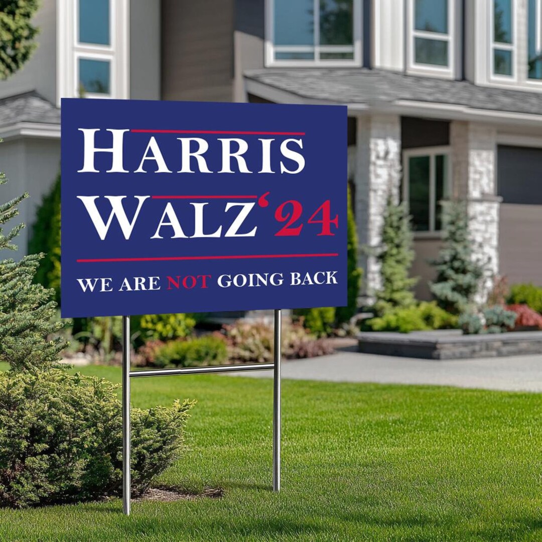 Kamala Harris 2024 Yard Sign, Harris Supporter Yard Sign, 2024 Election ...