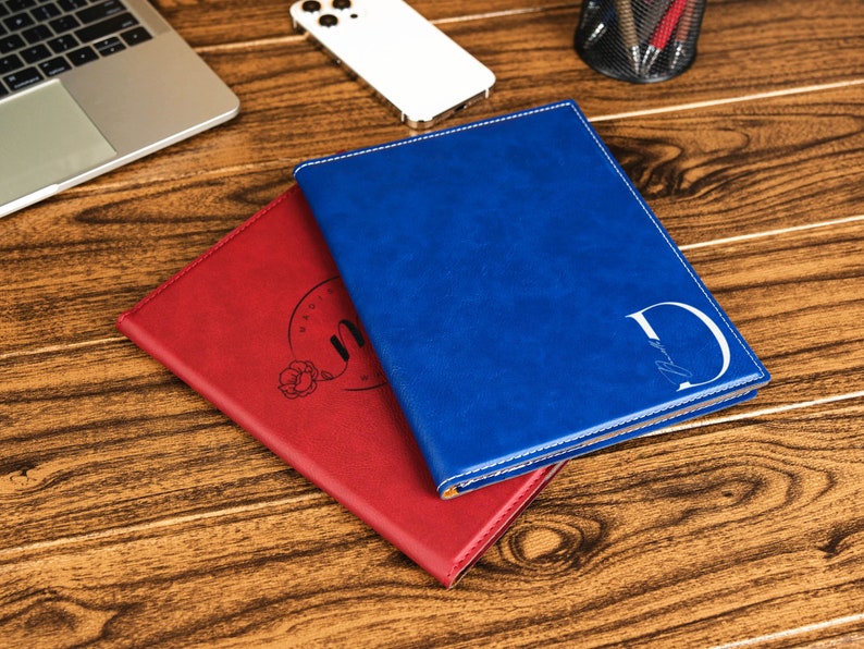 Personalized Leather Padfolio, Customized Portfolio, Personalized ...