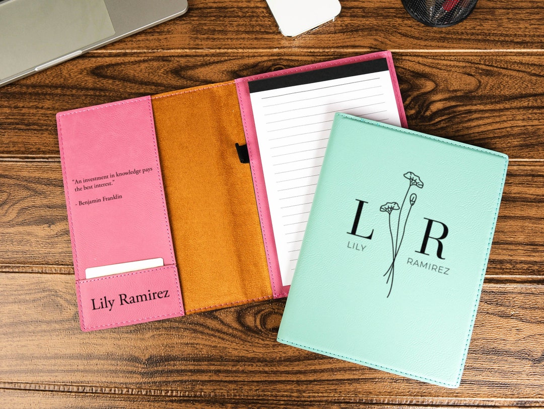 Company Logo Portfolio, Leather Padfolio, Business Gift, Custom ...