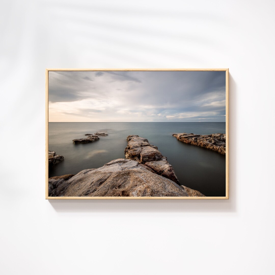 Ocean Cliff Fingers Digital Download - Ethereal Seascape Long Exposure ...
