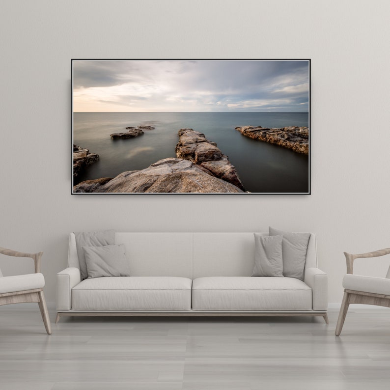 Ocean Cliff Fingers Digital Download - Ethereal Seascape Long Exposure ...