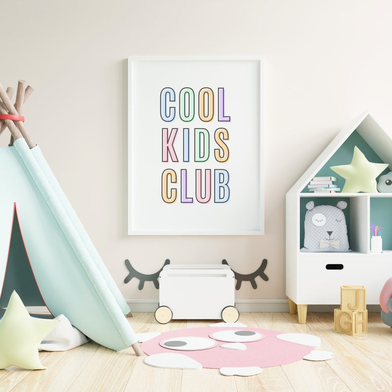 Cool Kids Club Print, Cool Kids Club Sign, Cool Kids Club Poster ...