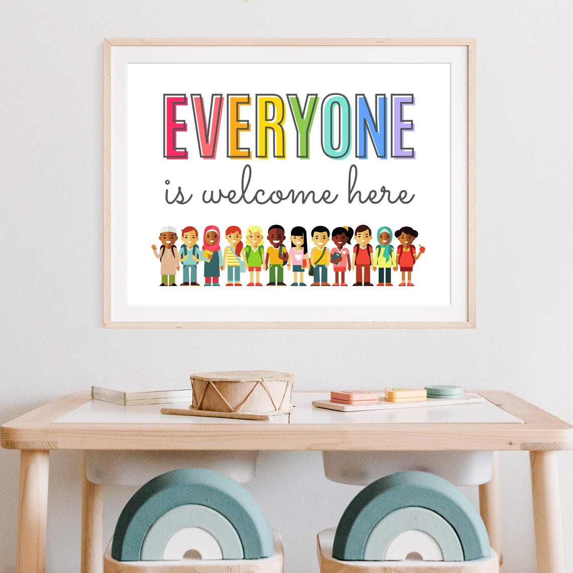 Everyone is Welcome Here, Classroom Poster, Inclusion Poster, Diversity ...