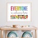 Everyone is Welcome Here, Classroom Poster, Inclusion Poster, Diversity ...