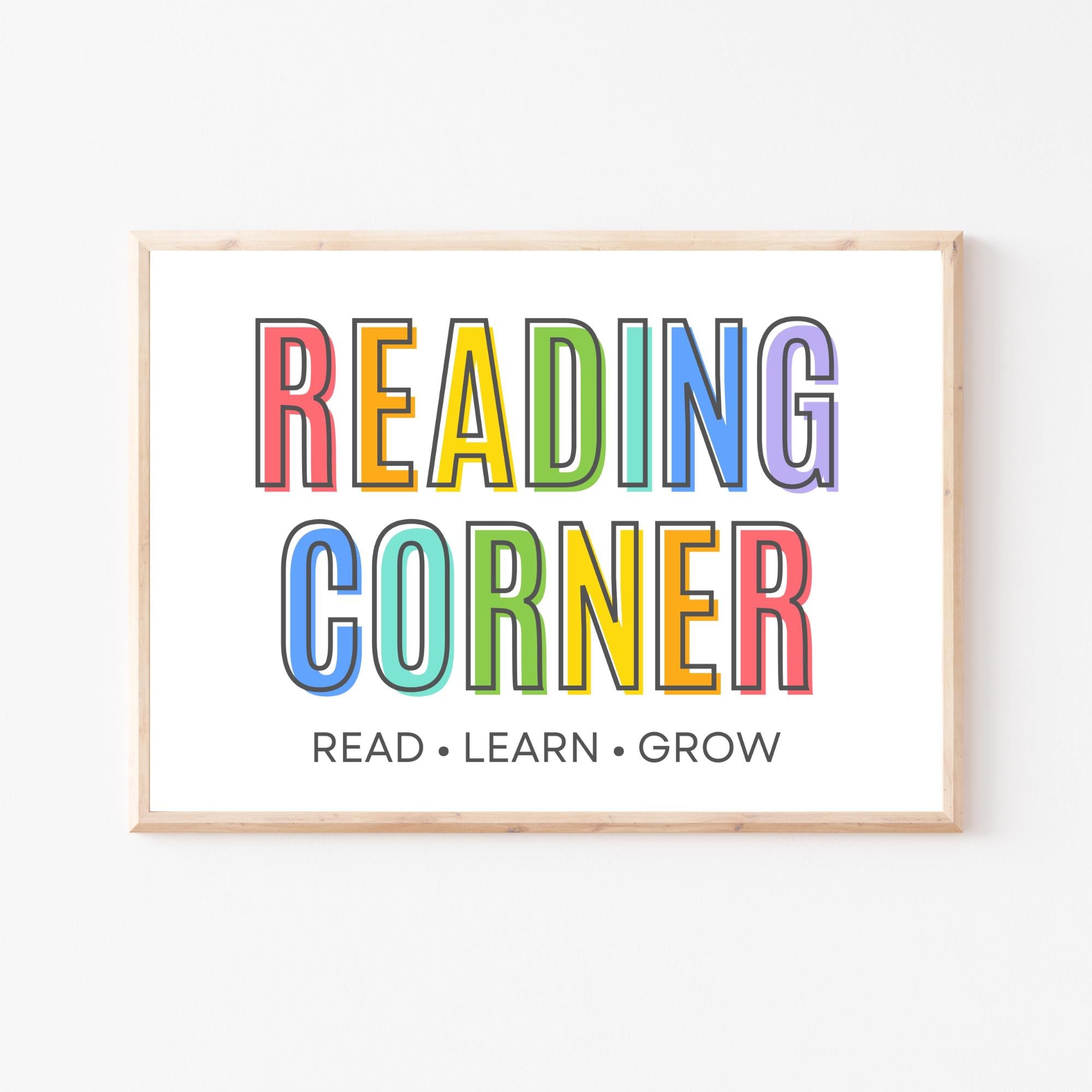 Reading Corner Sign, Reading Corner Wall Art, Reading Corner Decor ...