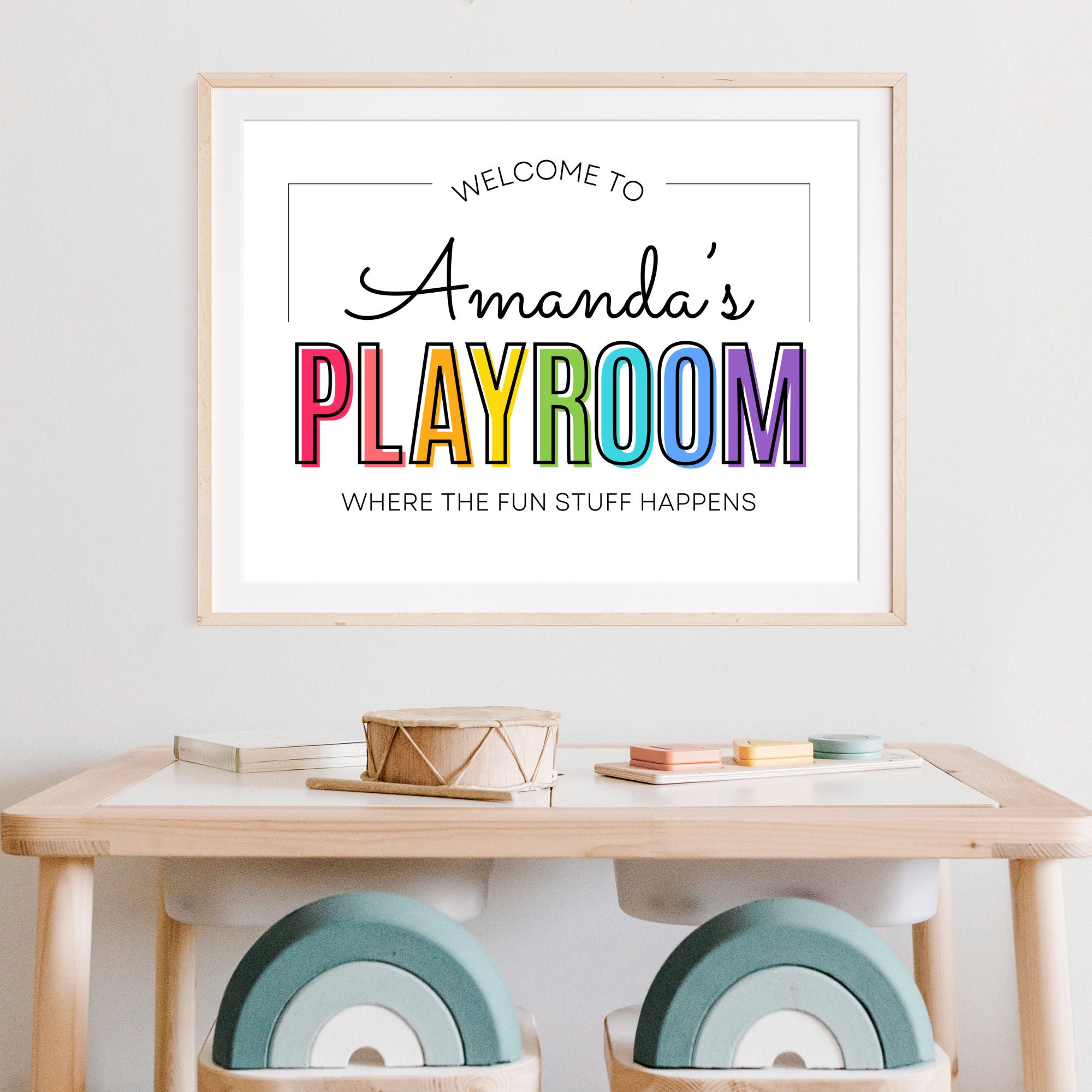 Personalized Playroom Sign, Custom Playroom Sign, Personalized Art ...