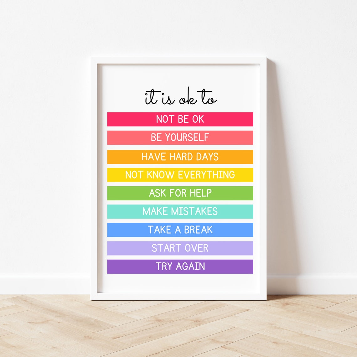 It's Ok to Not Be Ok Poster, It's Okay to Not Be Okay Poster, Classroom ...