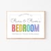 Personalized Bedroom Door Sign, Custom Bedroom Sign, Kids Room Art ...