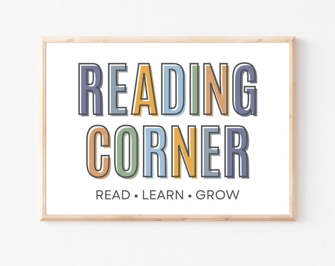 Book Nook Set of 3 Prints, Lets Read, Eat Sleep Read Repeat, Reading is ...