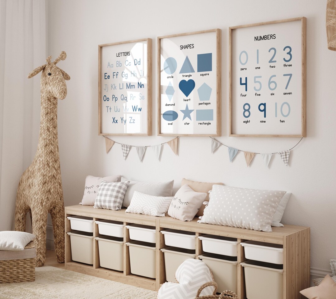 Educational Wall Art Print Set of 3, Educational Posters, Classroom ...