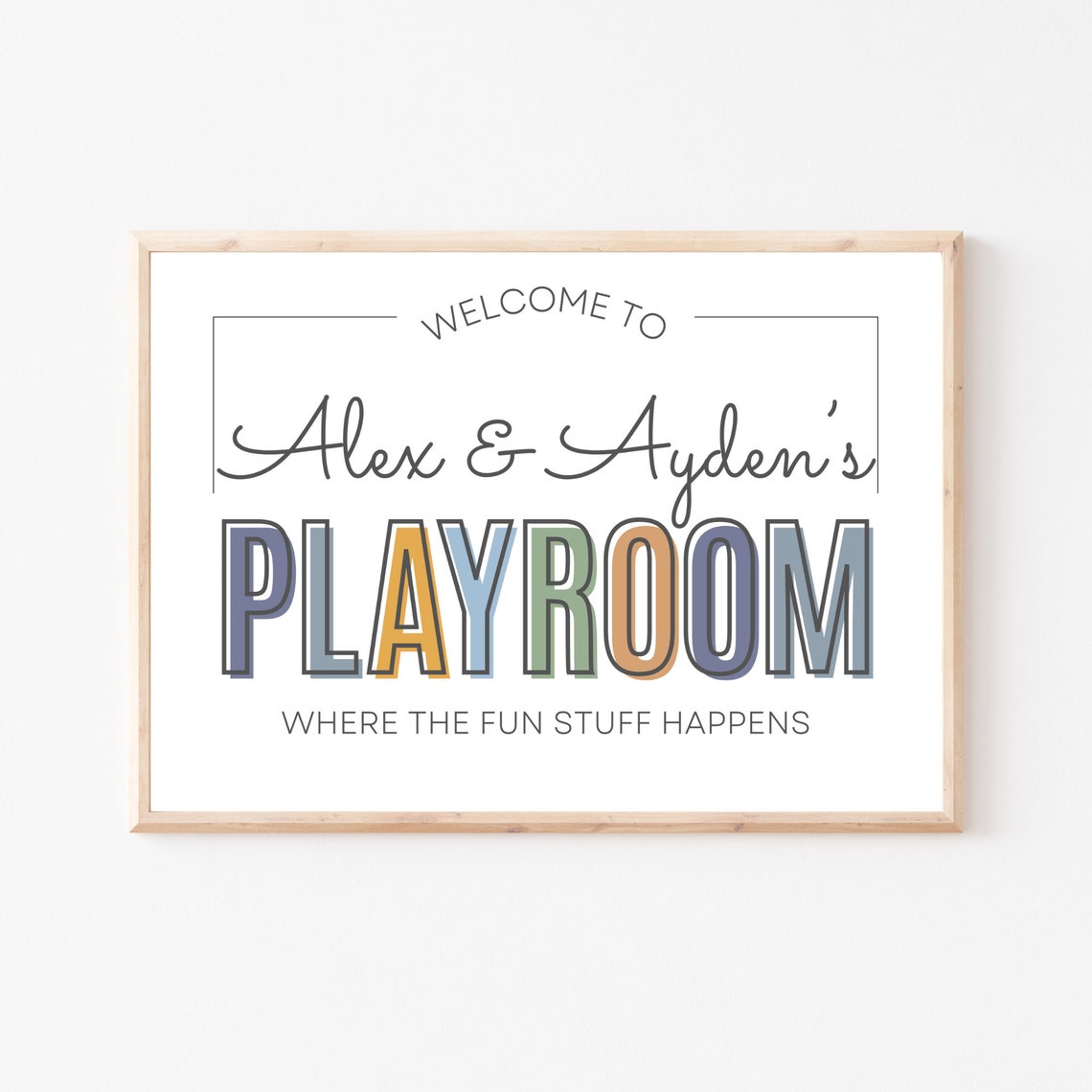 Personalized Playroom Sign, Custom Playroom Sign, Personalized Prints ...