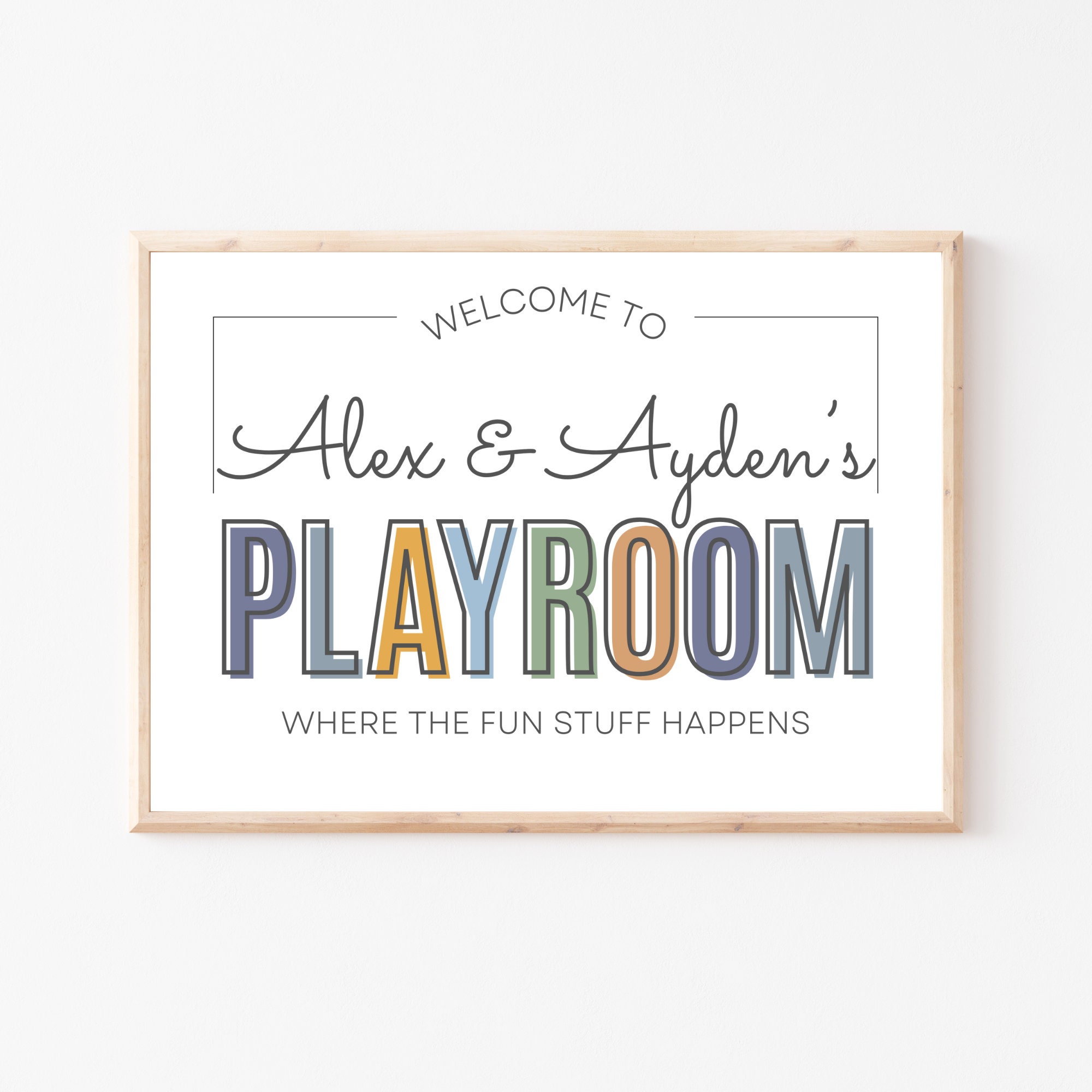 Personalized Playroom Sign, Custom Playroom Sign, Personalized Prints ...