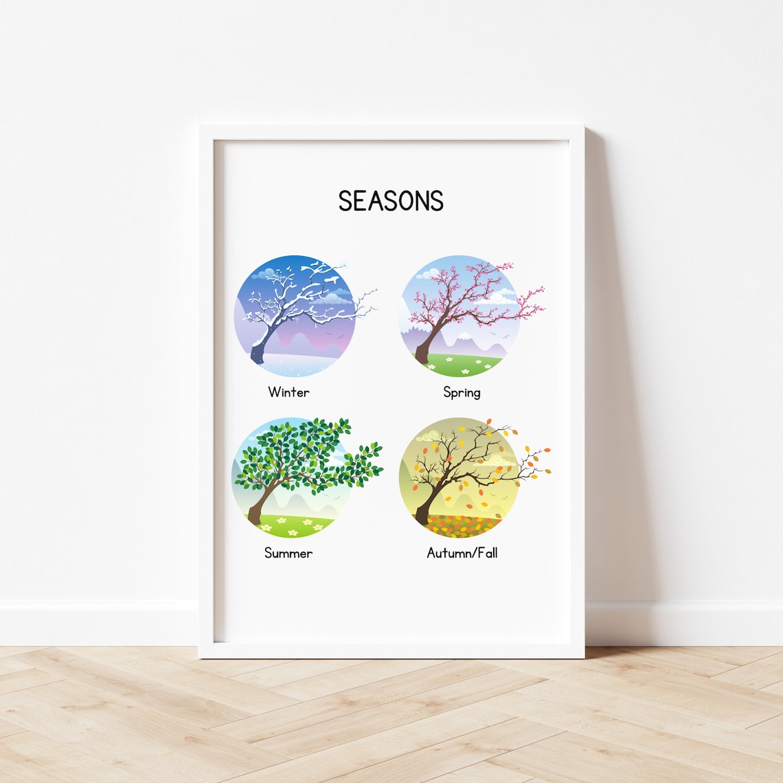 Seasons Poster, Weather Chart, Weather Chart, Educational Posters ...