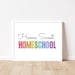 Home Sweet Homeschool Printable, Homeschool Wall Art, Pastel Homeschool ...