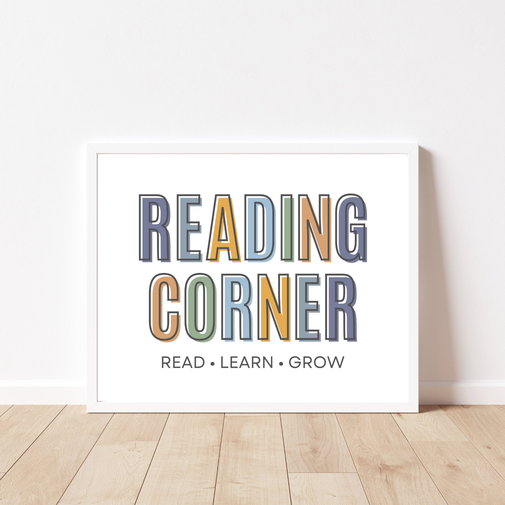 Reading Corner Sign, Reading Corner Wall Art, Reading Corner Decor ...