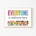 Everyone is Welcome Here, Classroom Poster, Inclusion Poster, Diversity ...