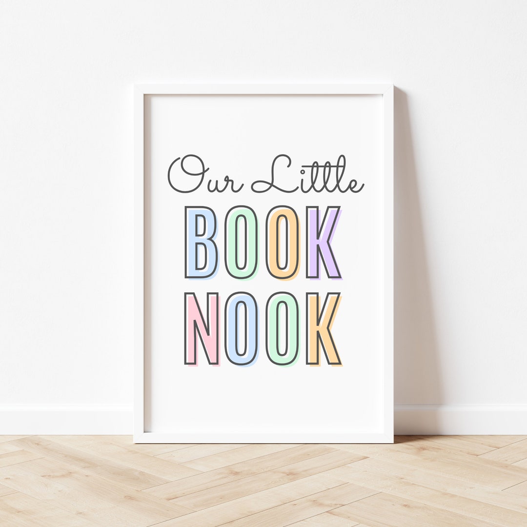 Our Little Book Nook, Reading Corner Sign, Reading Corner Decor ...