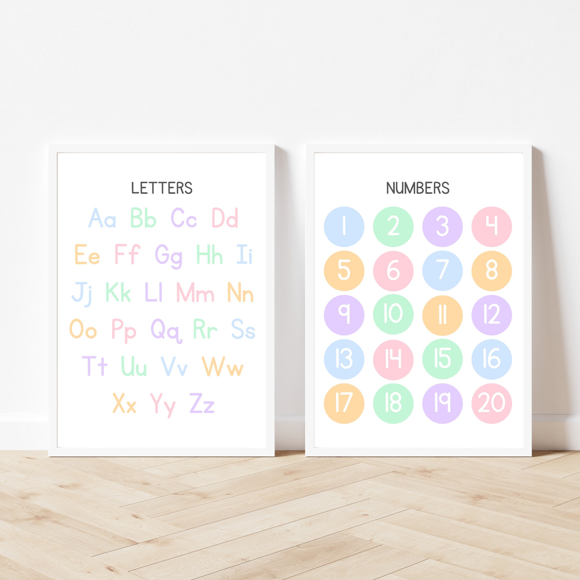 Set of 6 Educational Wall Art, Educational Posters, Classroom Posters ...