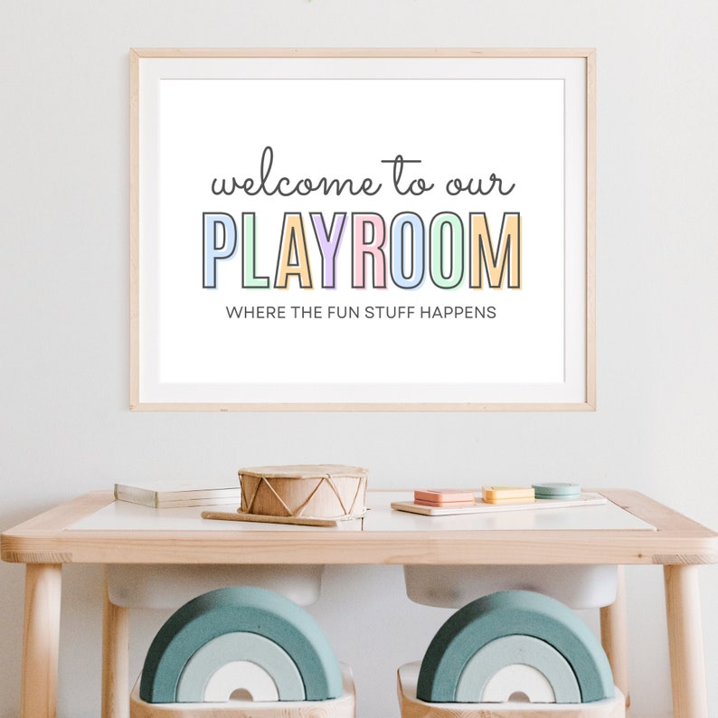 Welcome to Our Playroom Sign, Playroom Prints, Playroom Decor, Playroom ...