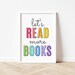 Read More Books Print, Reading Corner Sign, Reading Corner Posters ...
