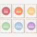 Positive Affirmations for Kids, Set of 6 Affirmation Posters, Kids ...