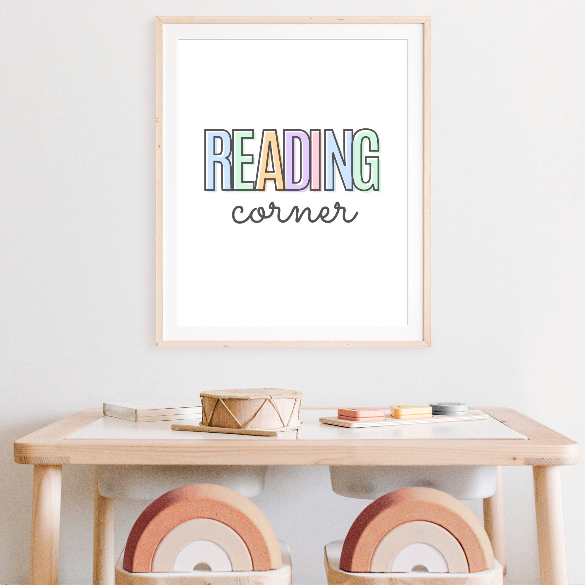 Reading Corner Sign, Reading Corner Wall Art, Reading Corner Decor ...