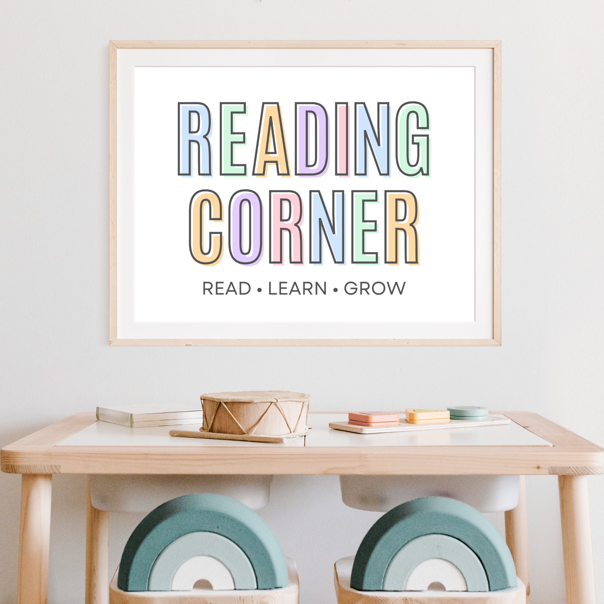 Reading Corner Sign, Reading Corner Wall Art, Reading Corner Decor ...