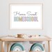 Home Sweet Homeschool Printable, Homeschool Wall Art, Pastel Homeschool ...