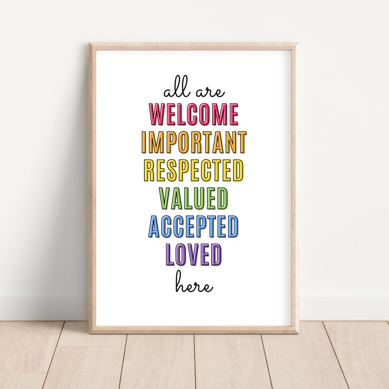 All Are Welcome Here - Etsy